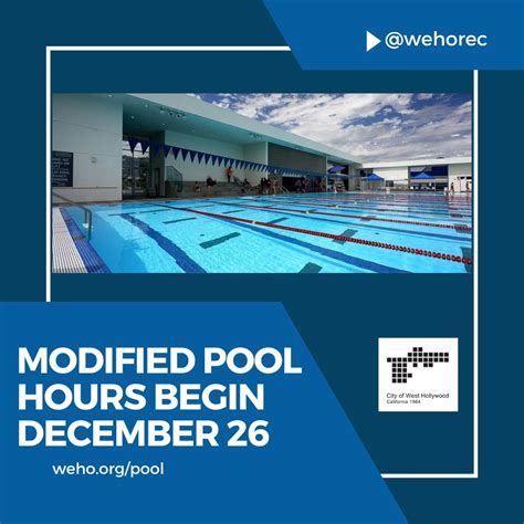 📢 Attention Swimmers The West Hollywood Recreation