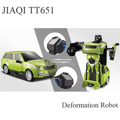 Jia Qi 24g Rc Stunt Robot Car One Key To Deform Remote Control