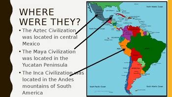 Inca Maya Aztec Map