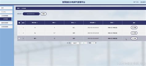 Springboot毕设 智慧园区水电煤气管理平台 程序论文 Csdn博客