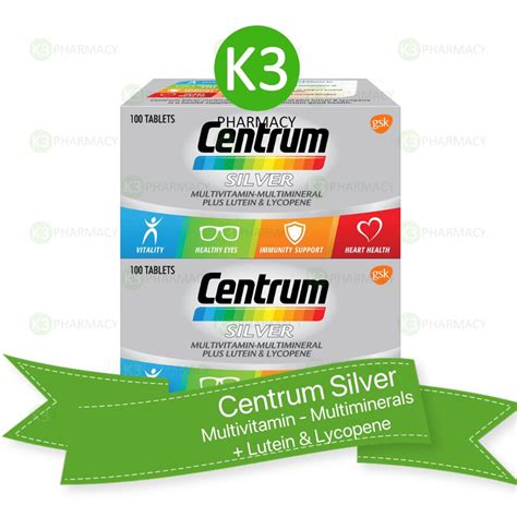 Centrum Silver Multivitamin Multiminerals Plus Lutein And Lycopene