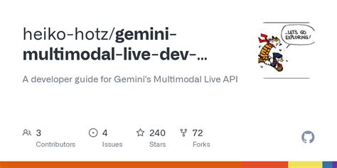 Github Heiko Hotzgemini Multimodal Live Dev Guide A Developer Guide