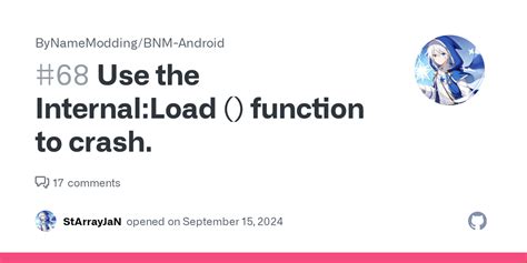 Use The Internalload Function To Crash · Issue 68 · Bynamemodding