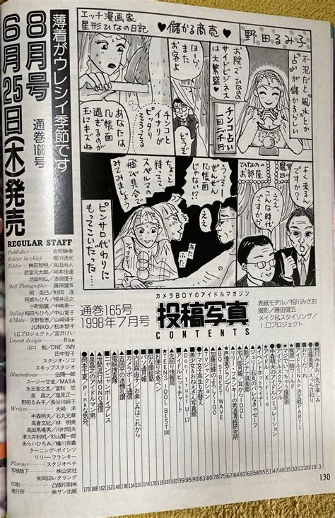 【目立った傷や汚れなし】投稿写真№165 1998年7月号 表紙：相川みさお 斎藤のぞみ 安藤聖 森下純菜 安藤舞 他の落札情報詳細
