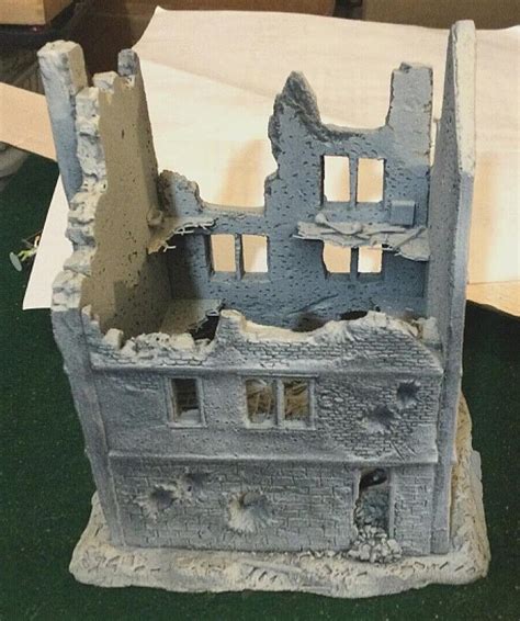One 1/72 scale scenic Affects, Resin, WW2 Ruined Apartment or office ...