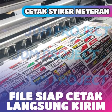 1 Meter Width Meter Sticker Print Ecosolvent Stickers Jdm Meter