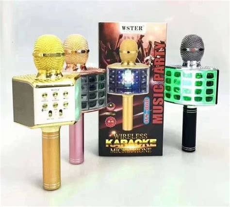 Black Modern WSTER Metal Karaoke Microphone, Model Name/Number: Ws 868 ...