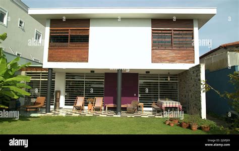 Modern Home Exterior Backyard Residence Contemporary House From