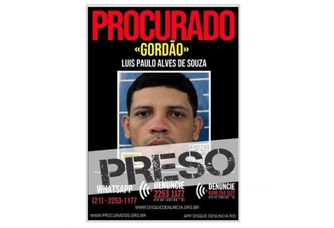 Polícia Recaptura Líder Do Tráfico De Drogas Do Morro Do Mato Grosso