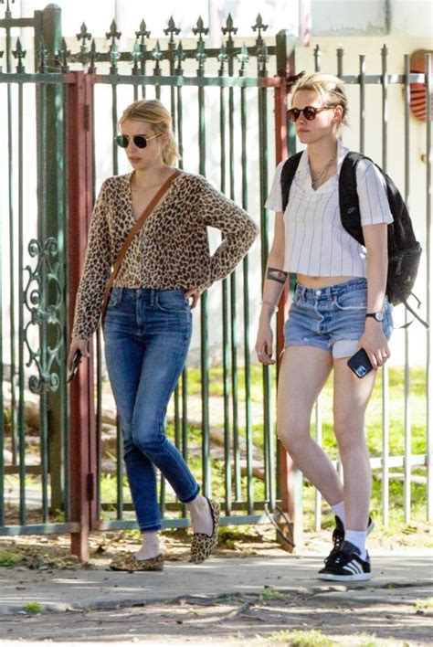 Kristen Stewart And Emma Roberts Out In Los Feliz Hawtcelebs