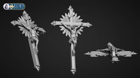 OBJ file Crucifix of Jesus Christ - Sacred Edition 3D print model ️ ・3D ...