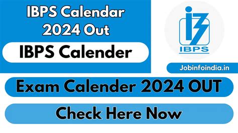 Ibps Calendar 2024 Out Download Ibps Exam Schedule Pdf