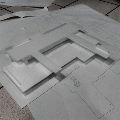 Maquete volumétrica Biblioteca Municipal Projeto Arquitetonico