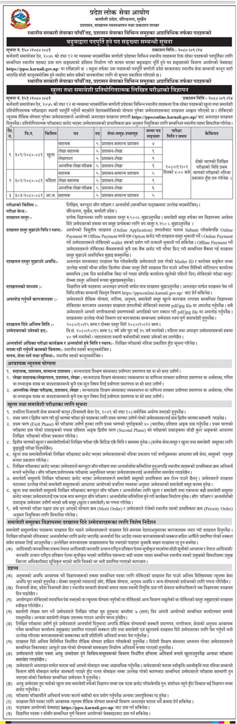 प्रदेश लोक सेवा आयोगमा जागिर खुल्यो Nepal Views