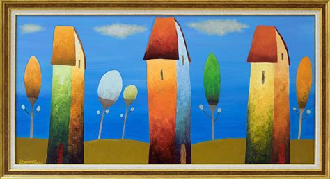 Синьо лято картина от Богомил АРСОВ Art Gallery Paris Sofia Bg