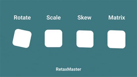 Transform Rotate Scale Skew Y Matrix Matrix Imágenes En 3d
