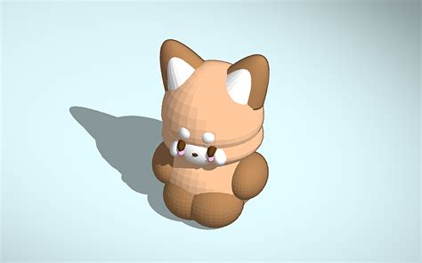 3d Design Red Panda Tinkercad