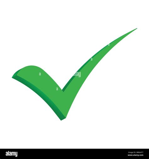 Green Check Mark Symbol Stock Vector Image And Art Alamy