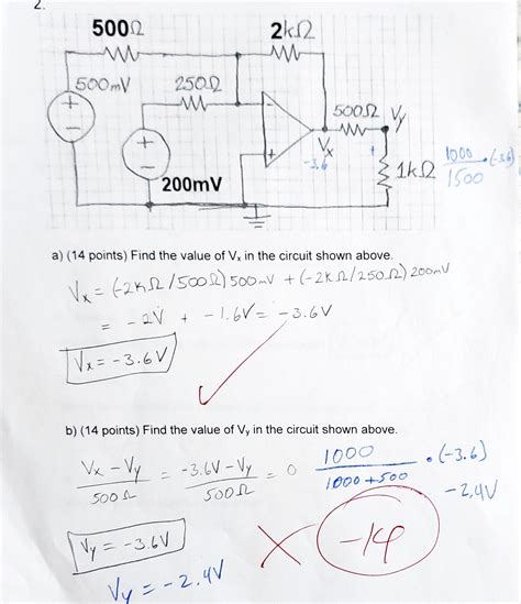 Solved A Points Find The Value Of Vx In The Circuit Chegg Com
