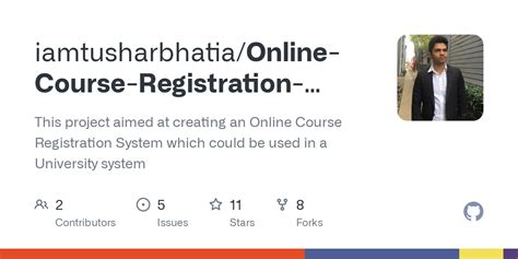 Github Iamtusharbhatia Online Course Registration System This