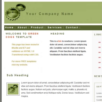 Free Css Templates In Green Color Web Templates Free Download 2 502 Html Css Js Files