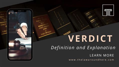 Whats A Verdict Verdict Definition The Law Around Here