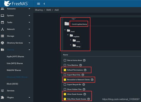 freenas 11 2 u7 smb共享和ftp设置 truenas ftp csdn博客