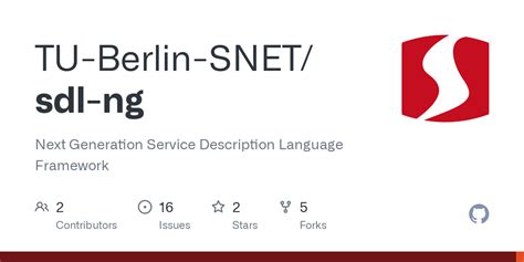 GitHub TU Berlin SNET Sdl Ng Next Generation Service Description Language Framework