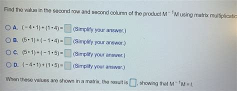 Solved Given M find Mº and show that M M Find M M Chegg com