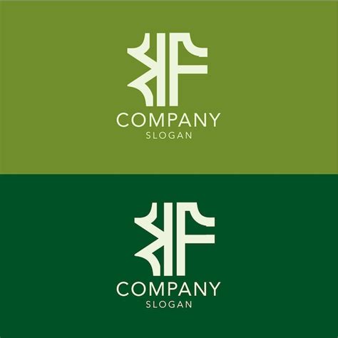 Premium Vector Modern Monogram Initial Letter Kf Logo Template