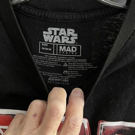 Star Wars Star Wars M Medium Mens Tee Shirt Short Sleeve Crew Neck Bla