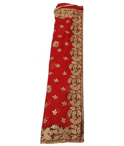 Embroidery Party Wear Vichitra Embroidered Silk 5 5 M Separate Blouse