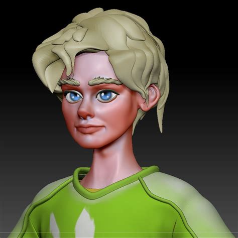 Boy Cartoon 3d Model 14 Ztl Obj Free3d