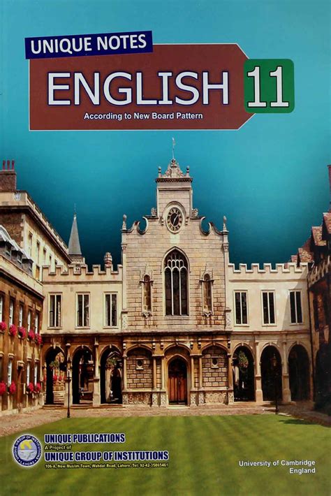 Unique Notes English Class 11 Iftikhar Book Depot