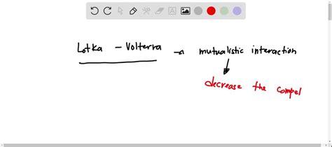 Solved Question 9 6 Points Under The Lotka Volterra Equations For