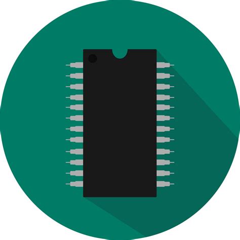 Arduino Atmega Atmel Electronic Integrated Circuit Microcontroller Microprocessor Icon