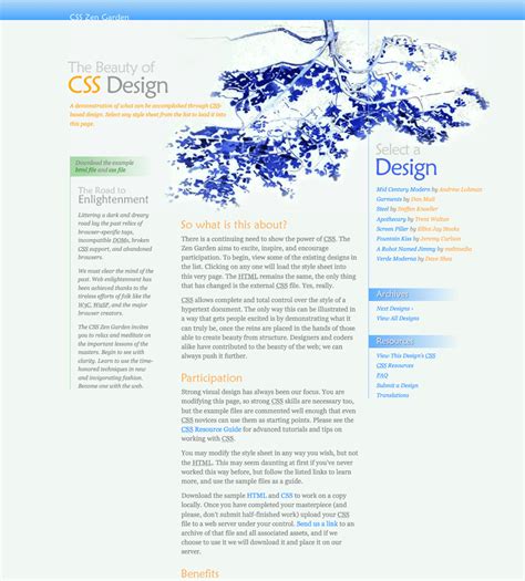 CSS Zen Garden All Designs