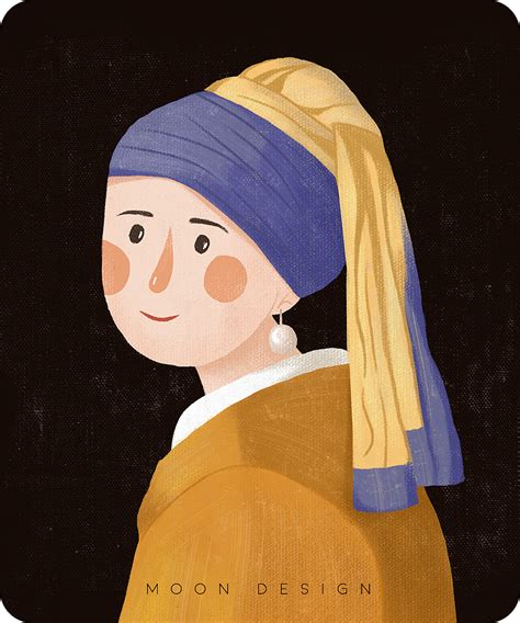 名画系列插画插画创作习作miss一moon原创作品 站酷zcool