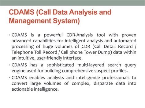Guideline For Call Data Record Analysis By Raghu Khimani Pptx