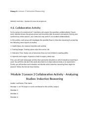 Module Lesson Inductive Reasoning Collaborative Activity Docx Group Lesson Inductive