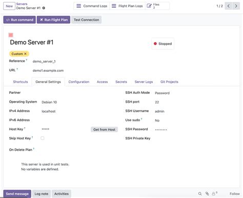 Servers Cetmix Tower Documentation