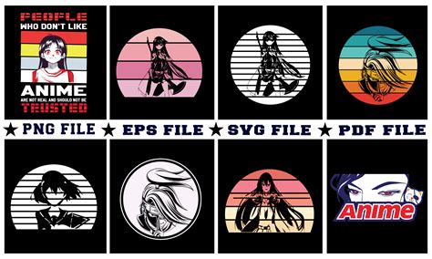 Anime Graphic T Shirt Design Bundle Graphic By Mbrexpert · Creative