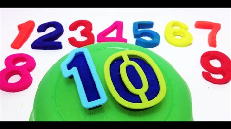 Учим цифры с Пластилином Плей До Учимся считать от 1 до 10 на английском языке Игрушки и