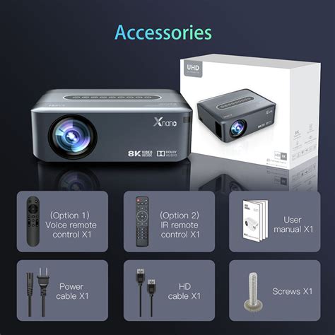 AUN X Full HD Projector Android Lumens WiFi Bluetooth