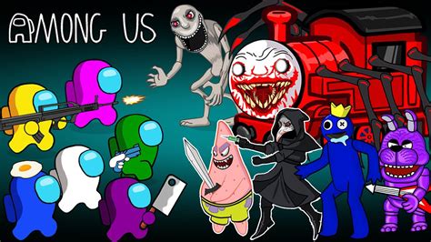 어몽어스 Vs All Zombies Choo Choo Charles And Rainbow Friends And 창문 밖의 남자