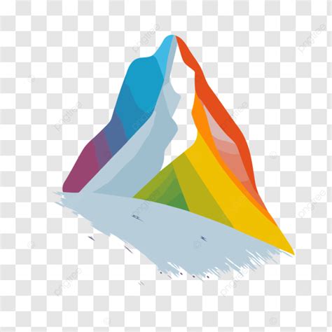 형형색색의 산 벡터 흰색 배경에 가파른 단순한 다채로운 아이콘 그림자 없음 작은 프레임 중앙 Png 일러스트 및 벡터 에 대한 무료 다운로드 Pngtree