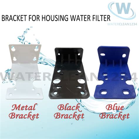 Bracket For Single Or Triple Housing Water Filter Metal Black Blue Triple Shopee