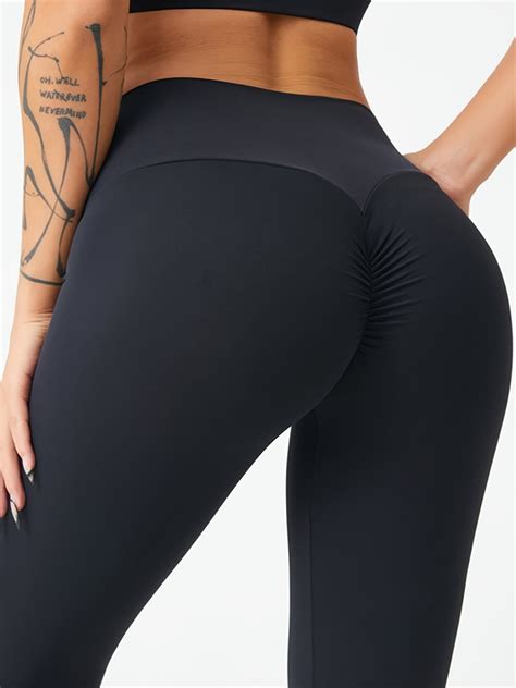 Stretchy Fitness Leggings For Women High Waist Yoga Pants With Booty