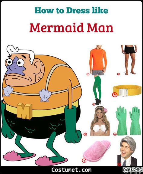 Mermaid Man Spongebob Squarepants Costume Artofit