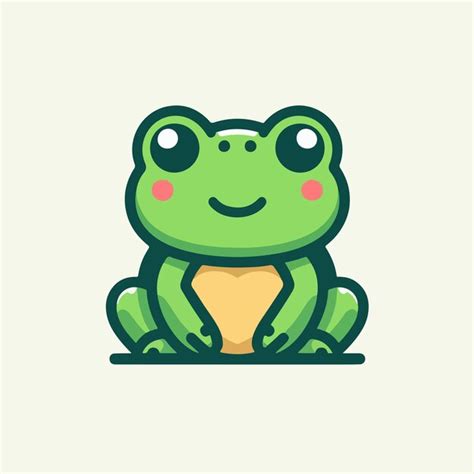 Cute Frog Logo Vector Image Premium Ai Generated Vector